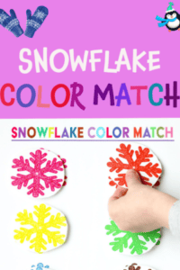 Snowflake Color Recognition Worksheet for Preschoolers - Welcome
